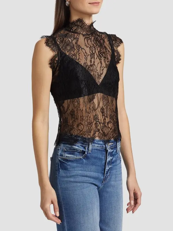 L'Agence Tours Lace Sleeveless Top