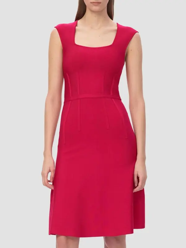 Herve Leger The Beatrice Knit Fit & Flare Midi-dress
