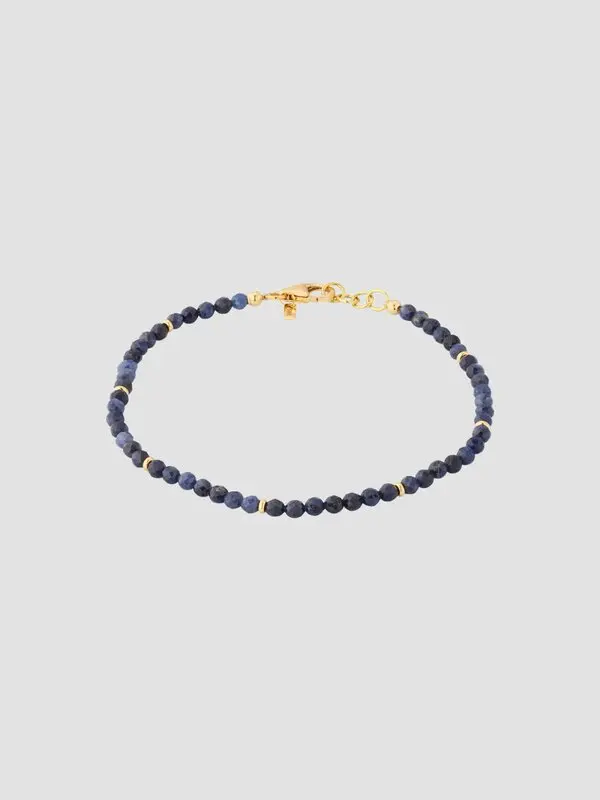 JAN LESLIE 18k Yellow Gold & Beaded Bracelet