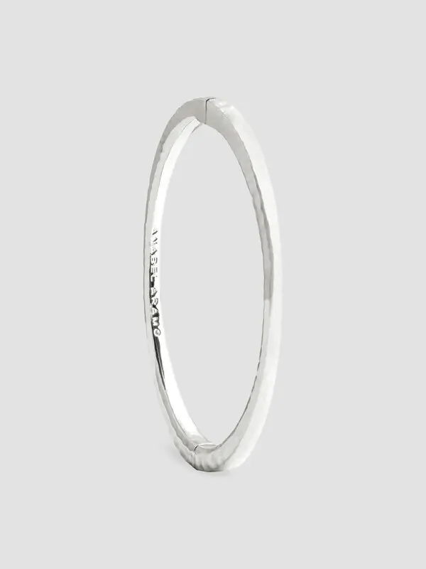 ANABEL ARAM Farrier 18k--plated Or -plated Hinged Bangle - Silver