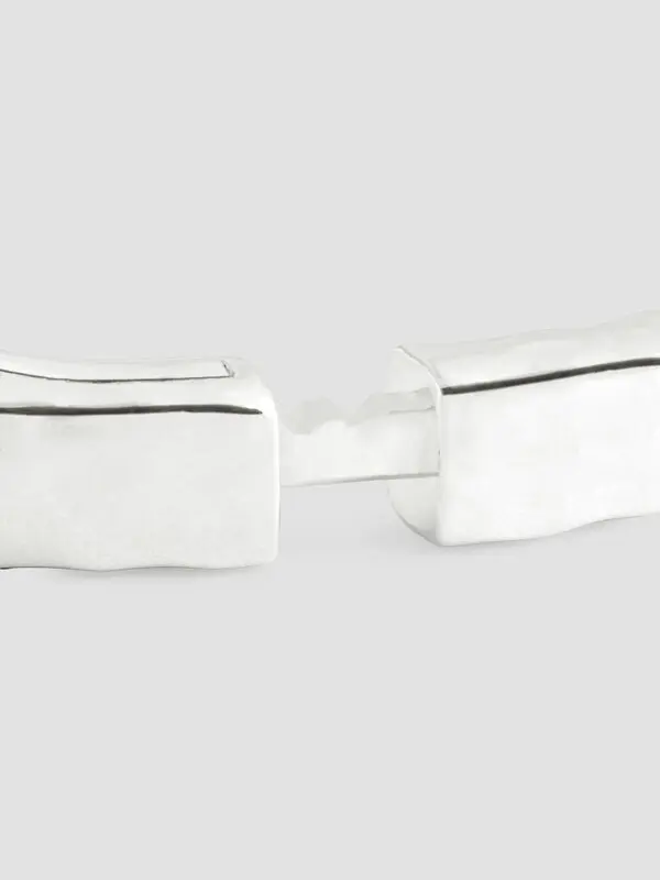 ANABEL ARAM Farrier 18k--plated Or -plated Hinged Bangle - Silver