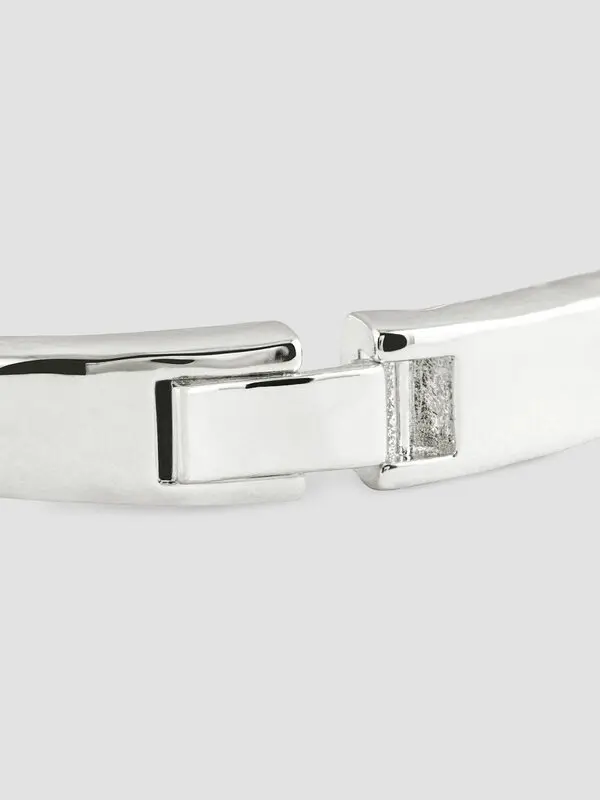 ANABEL ARAM Farrier 18k--plated Or -plated Hinged Bangle - Silver
