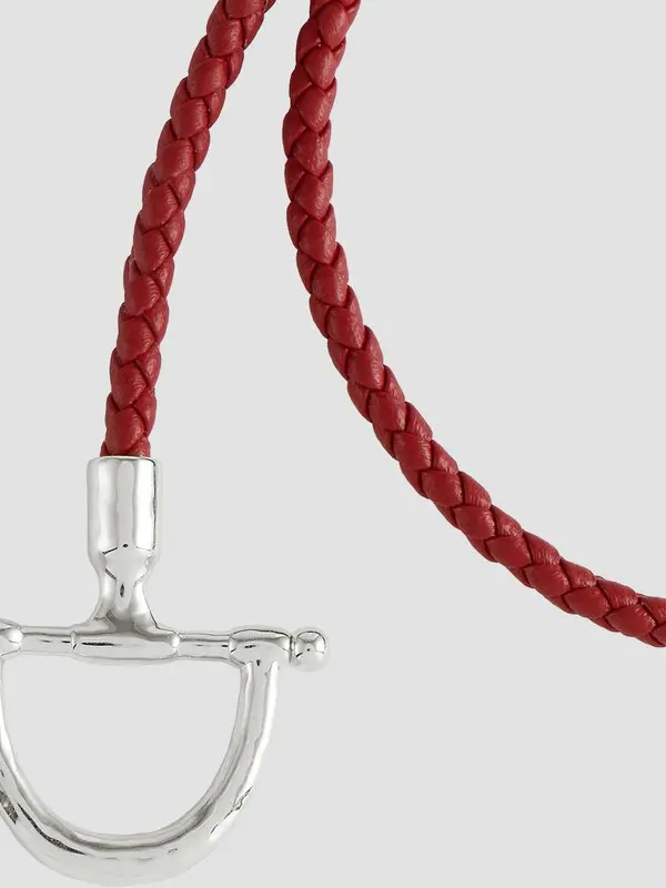 ANABEL ARAM Cheval Braided Braided Leather & Sterling Silver-plated Wrap Bracelet