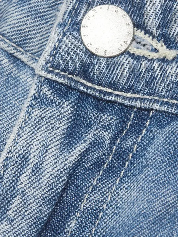 L'Agence Blaine Distressed Denim Low-rise Stovepipe Crop Jeans