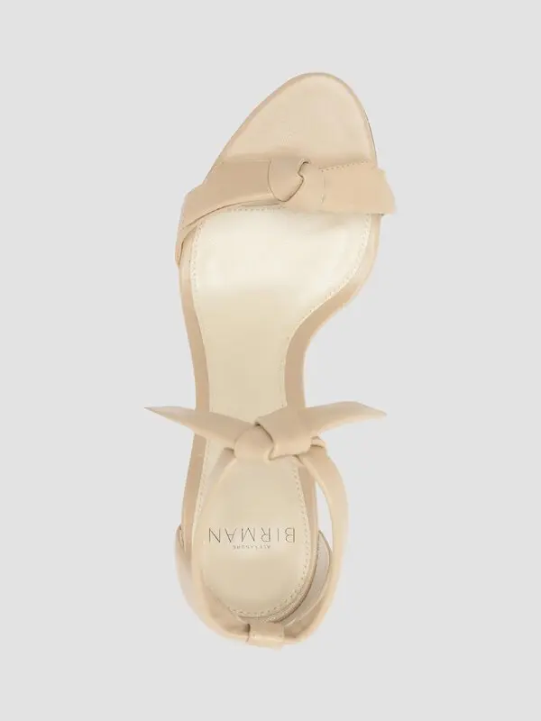 ALEXANDRE BIRMAN Clarita 75mm Bow Leather Sandals