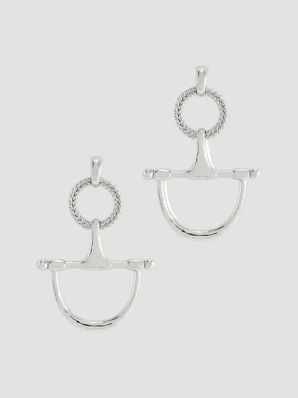 ANABEL ARAM Cheval -plated Horsebit Drop Earrings