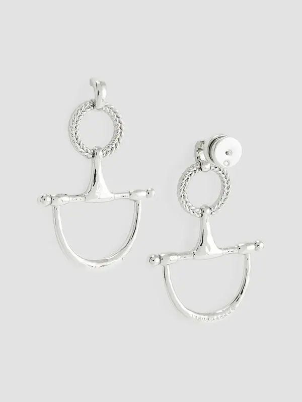 ANABEL ARAM Cheval -plated Horsebit Drop Earrings