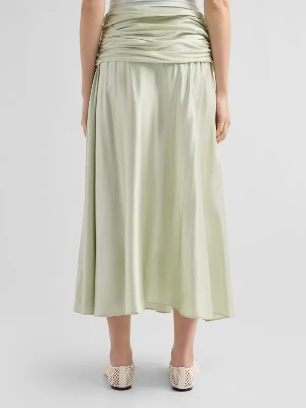 Simkhai Gianna Draped Midi-skirt