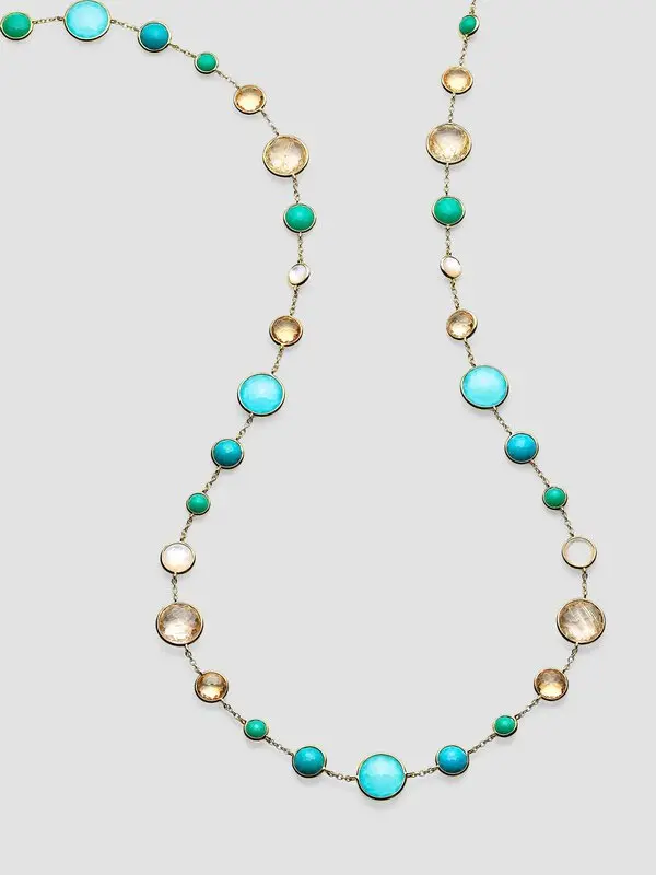 Ippolita Lollipop Fronda Lollitini 18k Yellow & Multi-stone Long Necklace - Gold