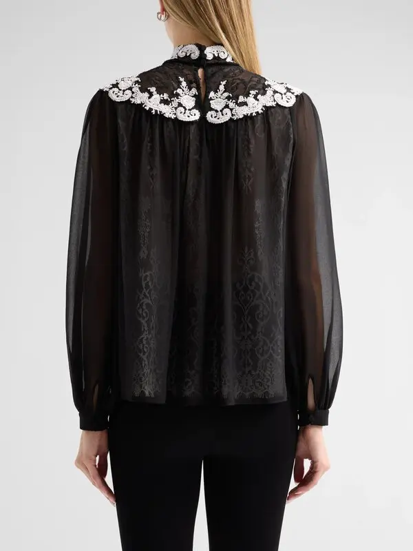 Kobi Halperin Teagan Lace-embroidered Blouse