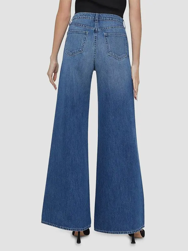 L'Agence Beau High-rise Wide-leg Jeans