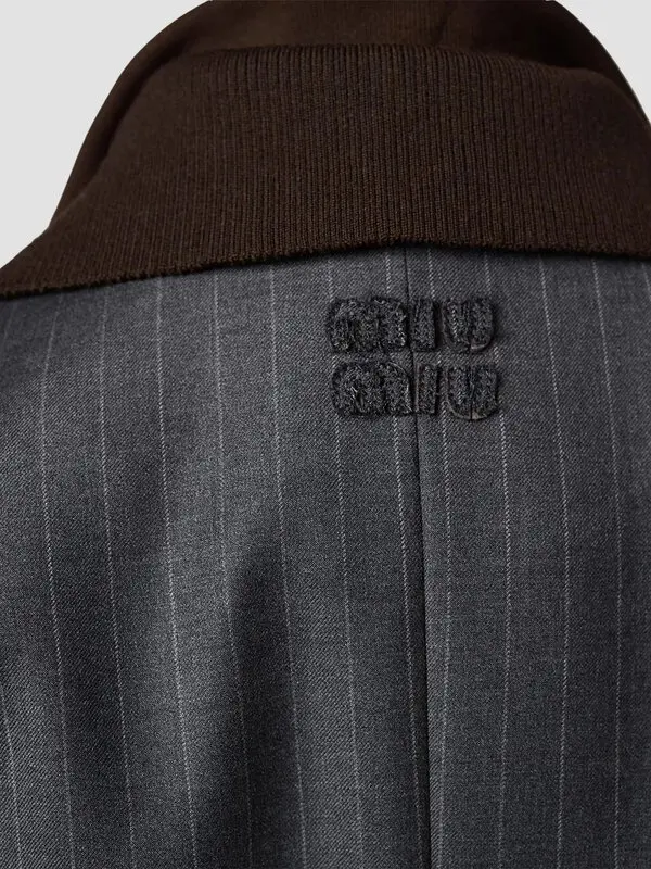 Miu Miu Single-breasted Pinstripe Jacket