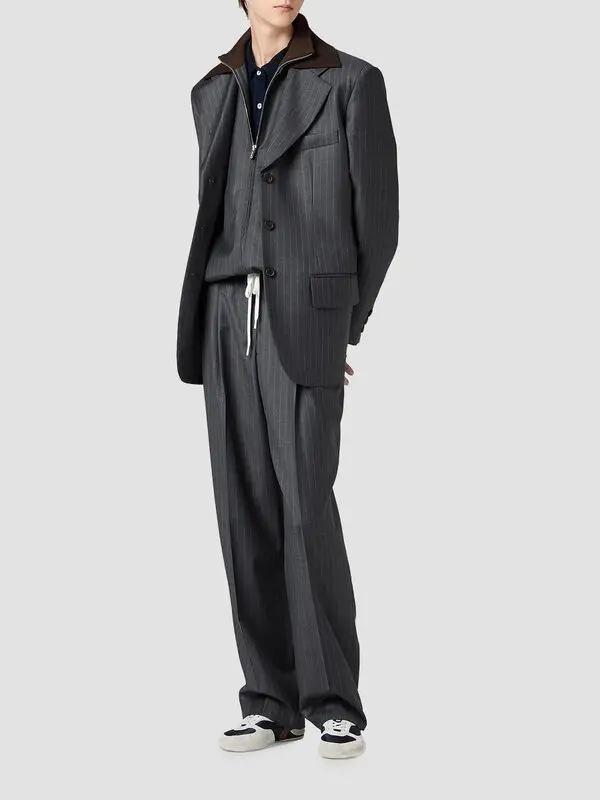 Miu Miu Single-breasted Pinstripe Jacket