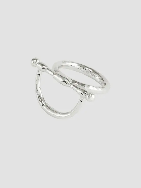 ANABEL ARAM Cheval -plated Horsebit Ring