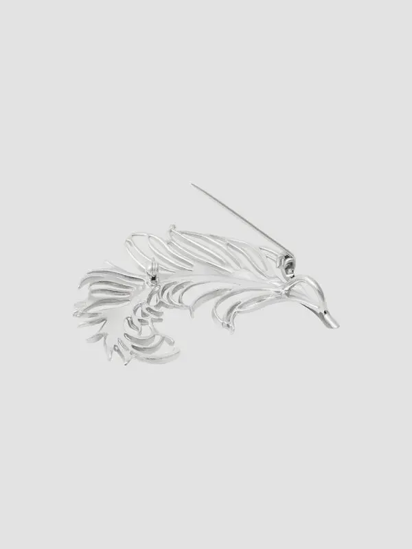 JAN LESLIE Sterling Feather Lapel Pin