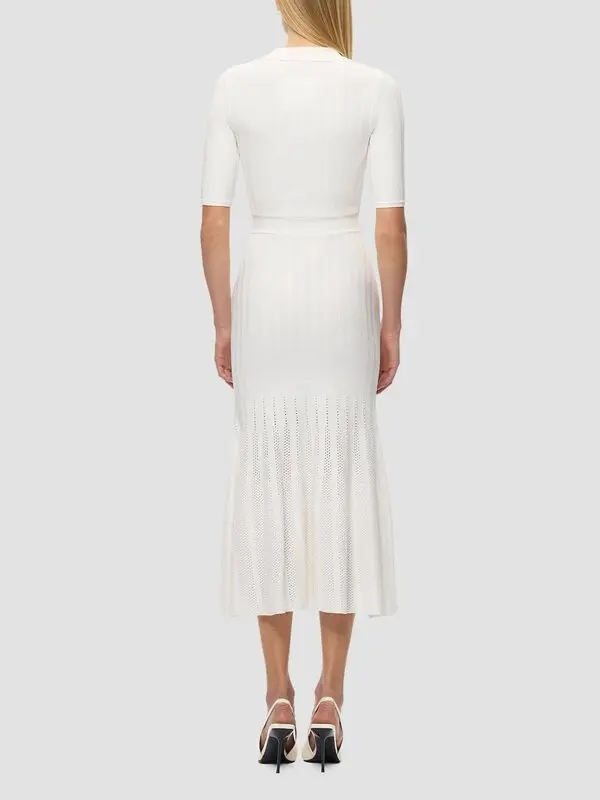Herve Leger Adele Rib-knit Midi-dress