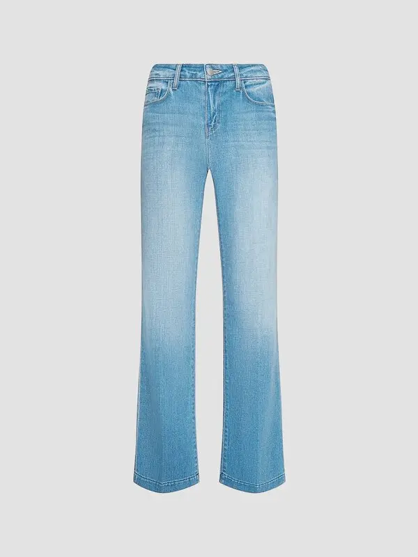 L'Agence Joanne Low-rise Wide-leg Jeans - Pacific