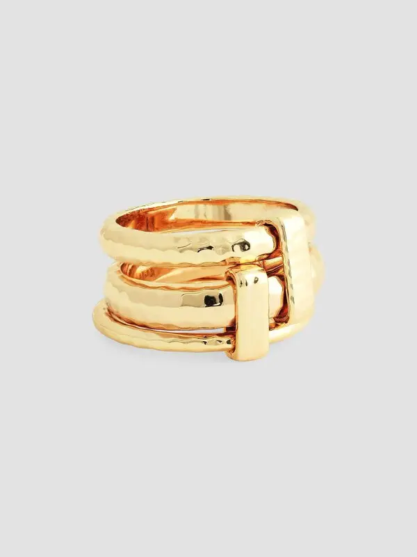 ANABEL ARAM Farrier 18k -plated Triple Connected Ring