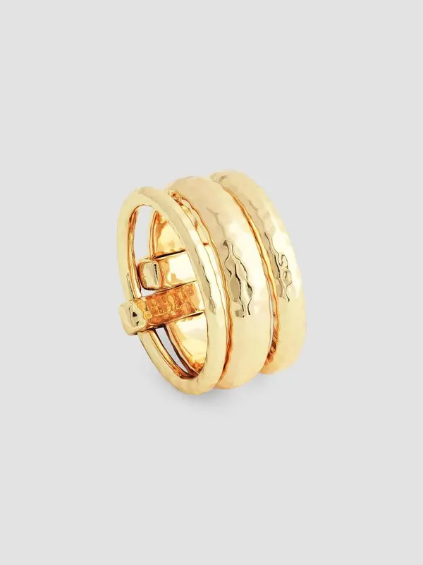 ANABEL ARAM Farrier 18k -plated Triple Connected Ring