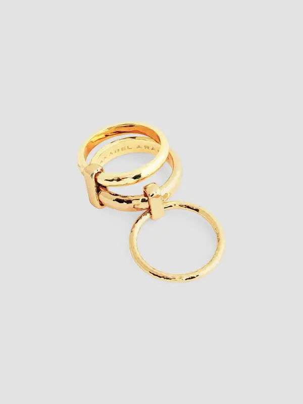 ANABEL ARAM Farrier 18k -plated Triple Connected Ring