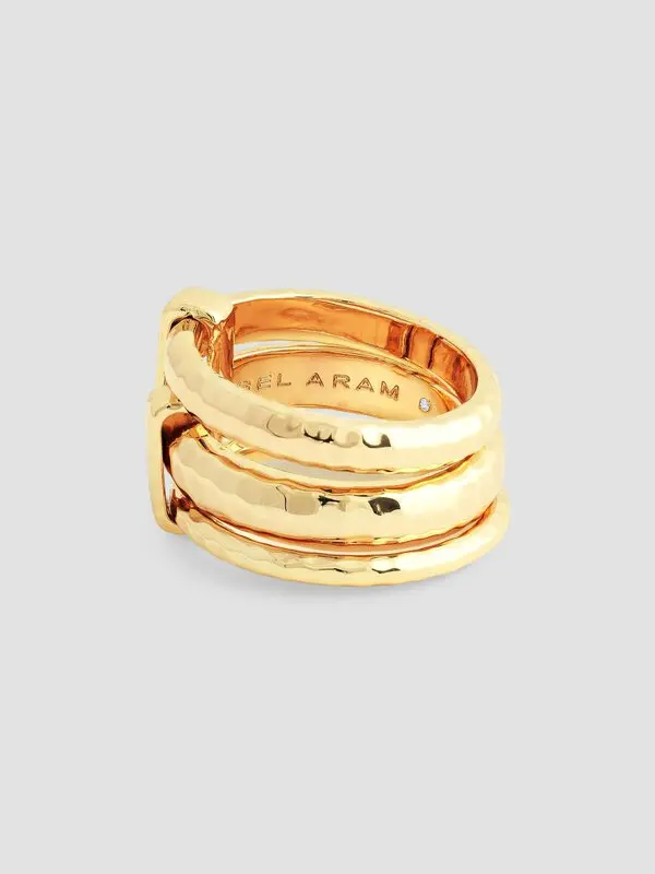ANABEL ARAM Farrier 18k -plated Triple Connected Ring - Gold