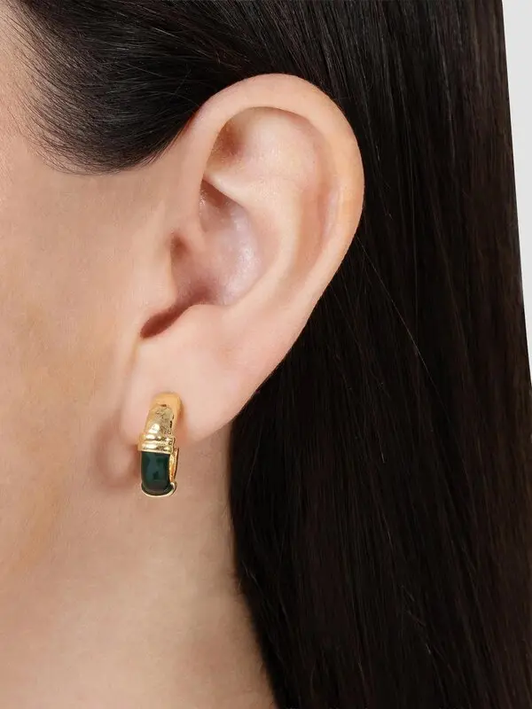 ANABEL ARAM Forza 18k-gold-plated & Huggie Earrings