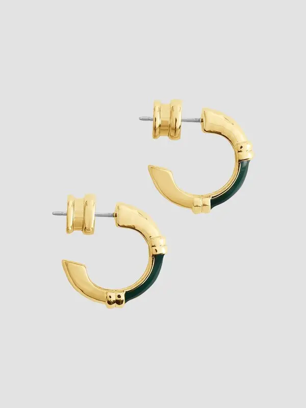 ANABEL ARAM Forza 18k-gold-plated & Huggie Earrings