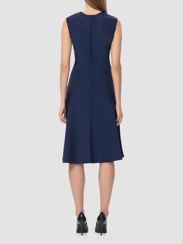 Herve Leger Satin Cowlneck Midi-dress