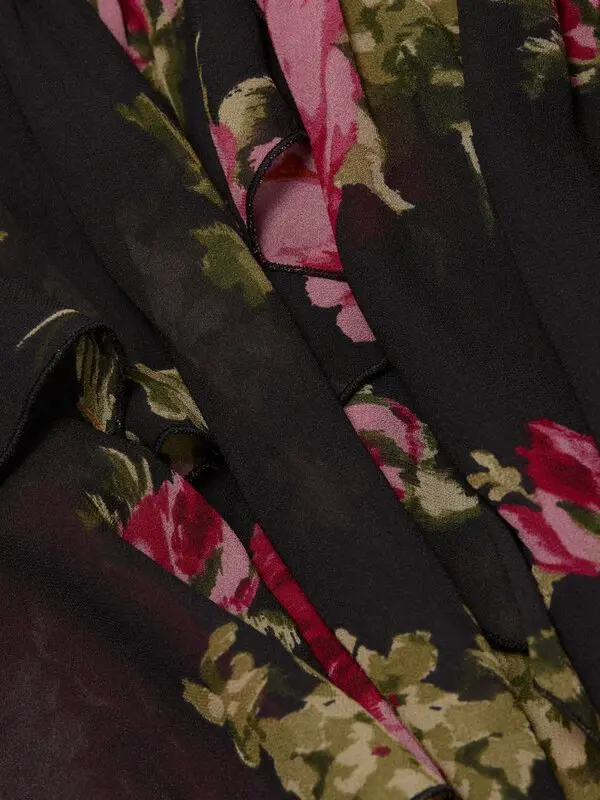 Cinq À Sept Emelia Baroque Roses Minidress