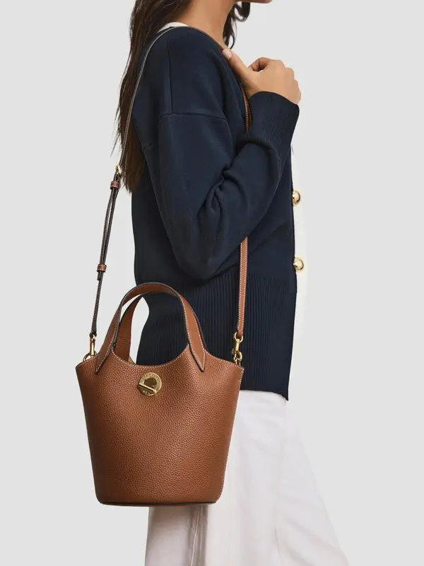 Veronica Beard Anchor Leather Bag - Hazelwood