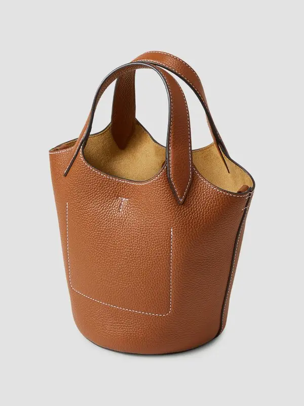 Veronica Beard Anchor Leather Bag - Hazelwood