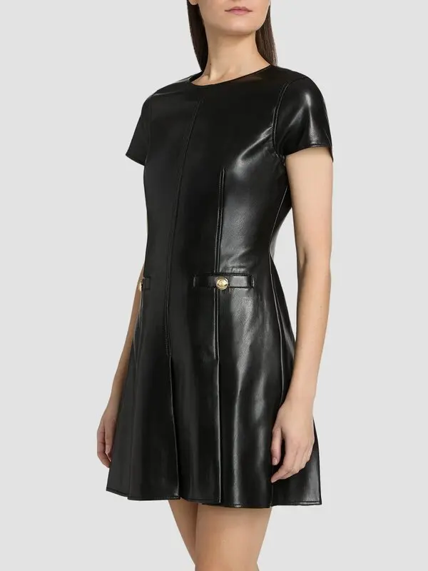 Cinq À Sept Nova Faux Leather Minidress