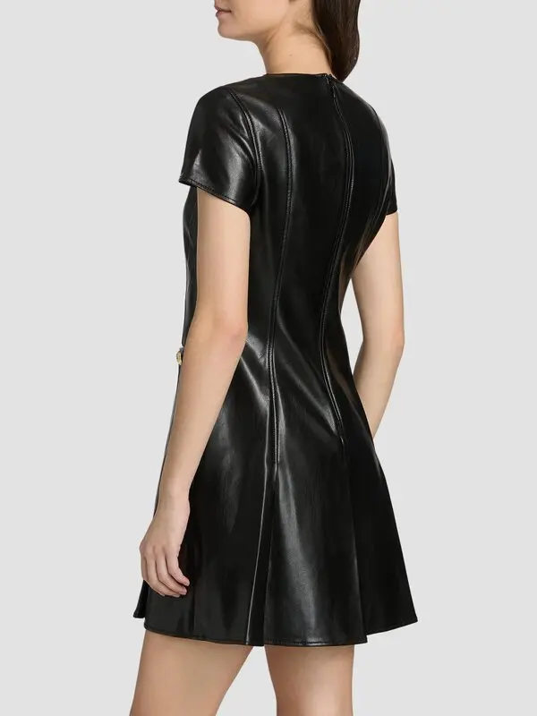 Cinq À Sept Nova Faux Leather Minidress