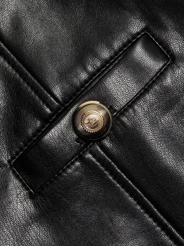 Cinq À Sept Nova Faux Leather Minidress