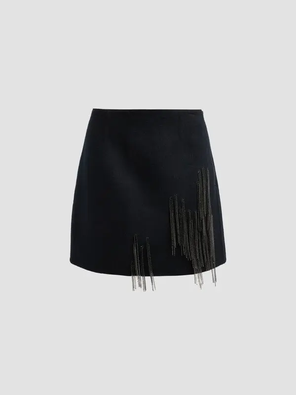 Kobi Halperin Scarlett Wool Silk Mini Skirt