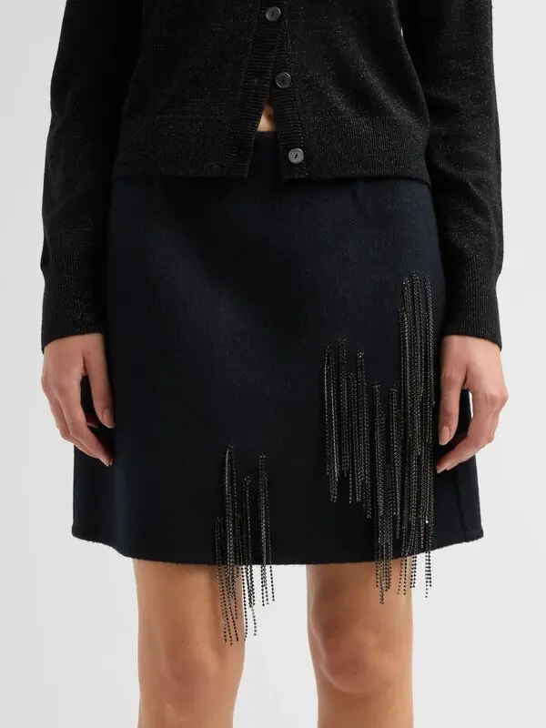 Kobi Halperin Scarlett Wool Silk Mini Skirt
