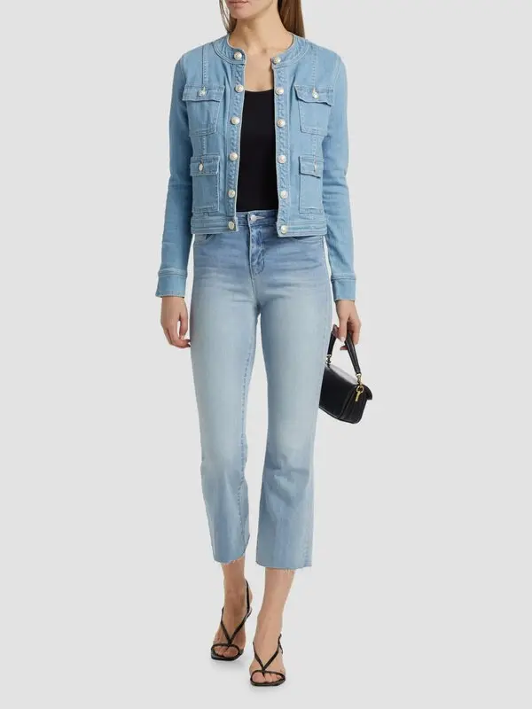 L'Agence Kendra Flared Crop Jeans