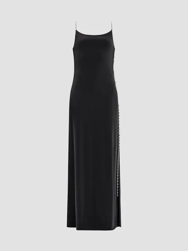 Herve Leger The Aviva Chain-trim Jersey Gown