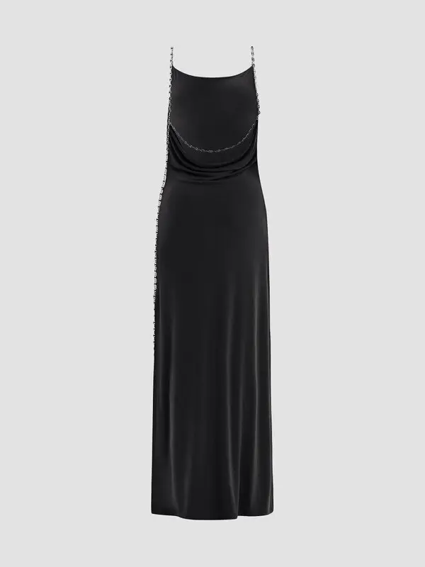 Herve Leger The Aviva Chain-trim Jersey Gown