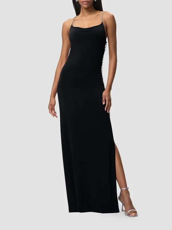 Herve Leger The Aviva Chain-trim Jersey Gown