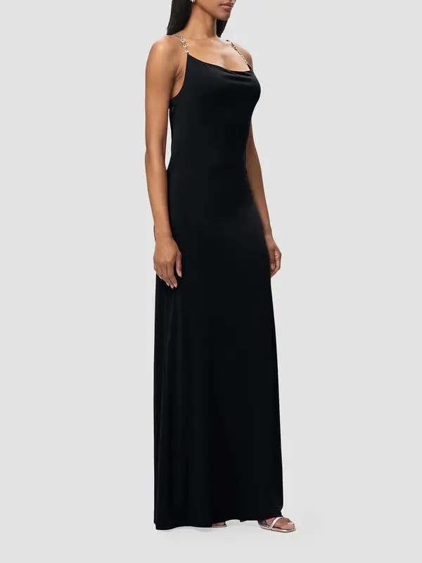 Herve Leger The Aviva Chain-trim Jersey Gown