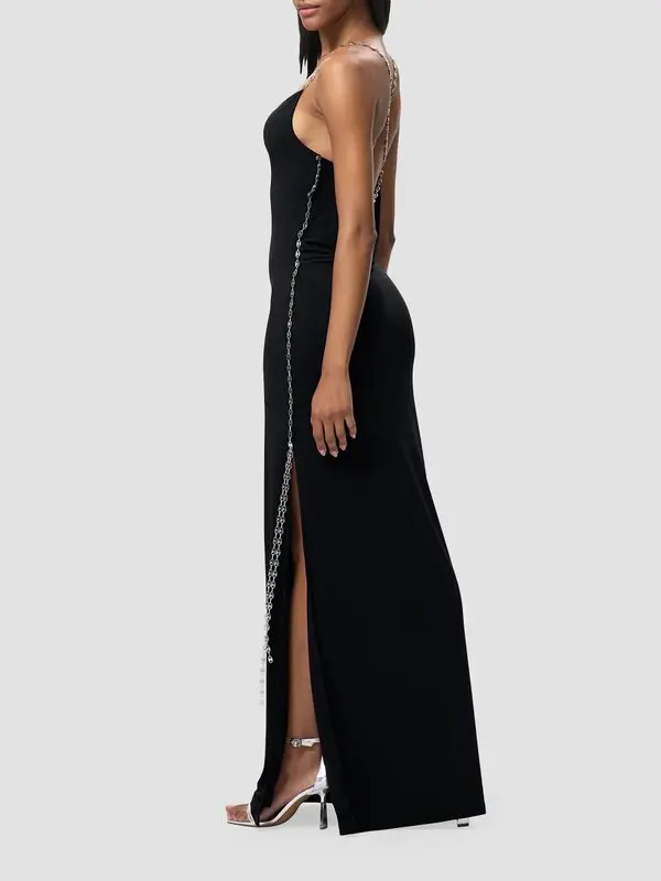 Herve Leger The Aviva Chain-trim Jersey Gown