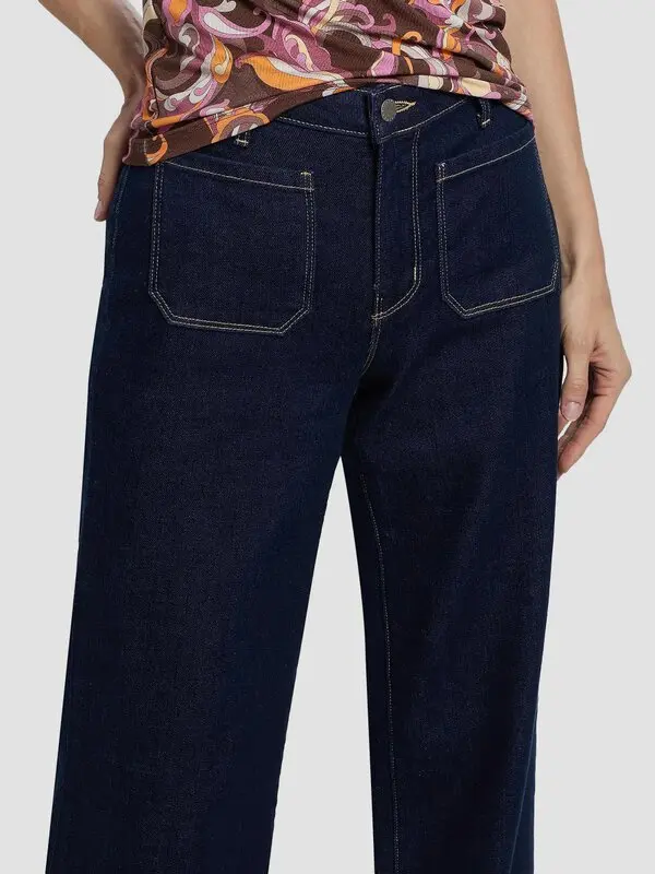 L'Agence Nolan Patch Pocket Wide-leg Jeans - Koval