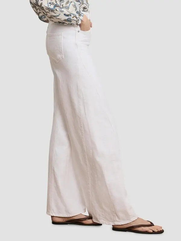 Veronica Beard Vicki Spliced Extra Wide-leg Jeans