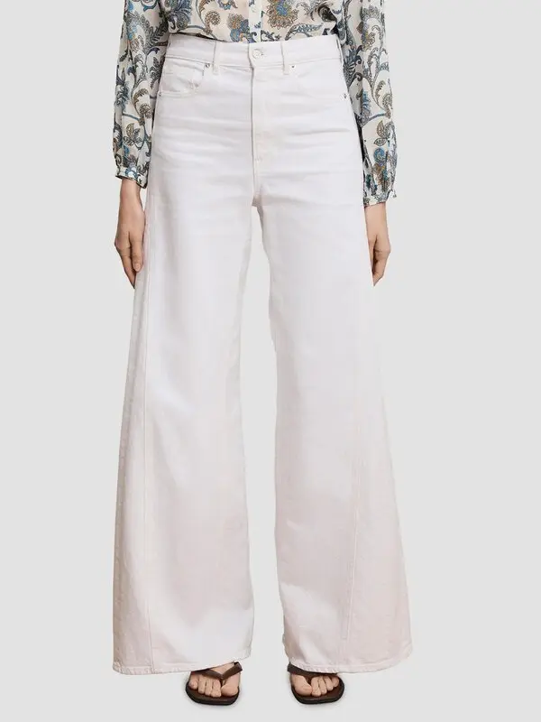 Veronica Beard Vicki Spliced Extra Wide-leg Jeans
