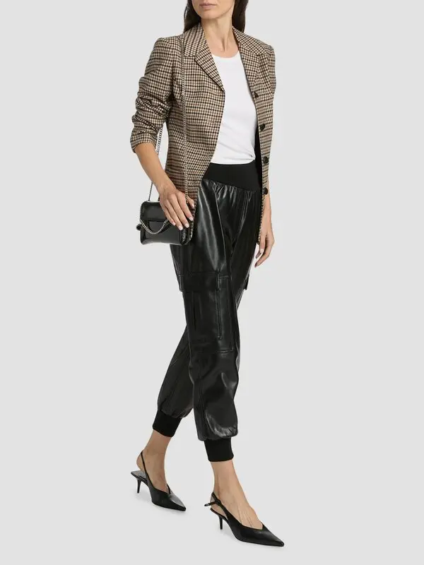 Cinq À Sept Giles Faux-leather Cropped Pants