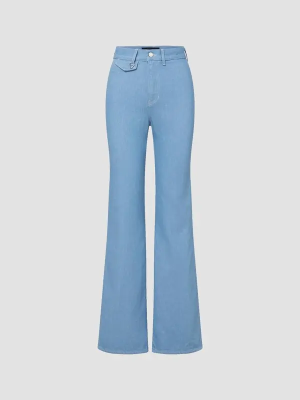 Veronica Beard Crosbie High-rise Wide-leg Denim Pants