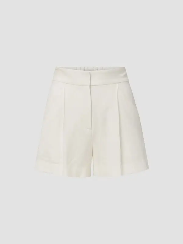 Veronica Beard Marbeau Pleated Shorts - Dove