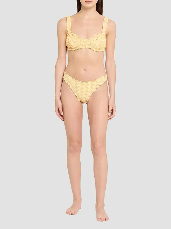 Simkhai Maelie Gingham Bikini Bottom