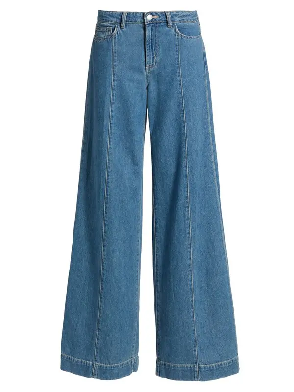 L'Agence Sandy High-rise Wide-leg Jeans - Wilton